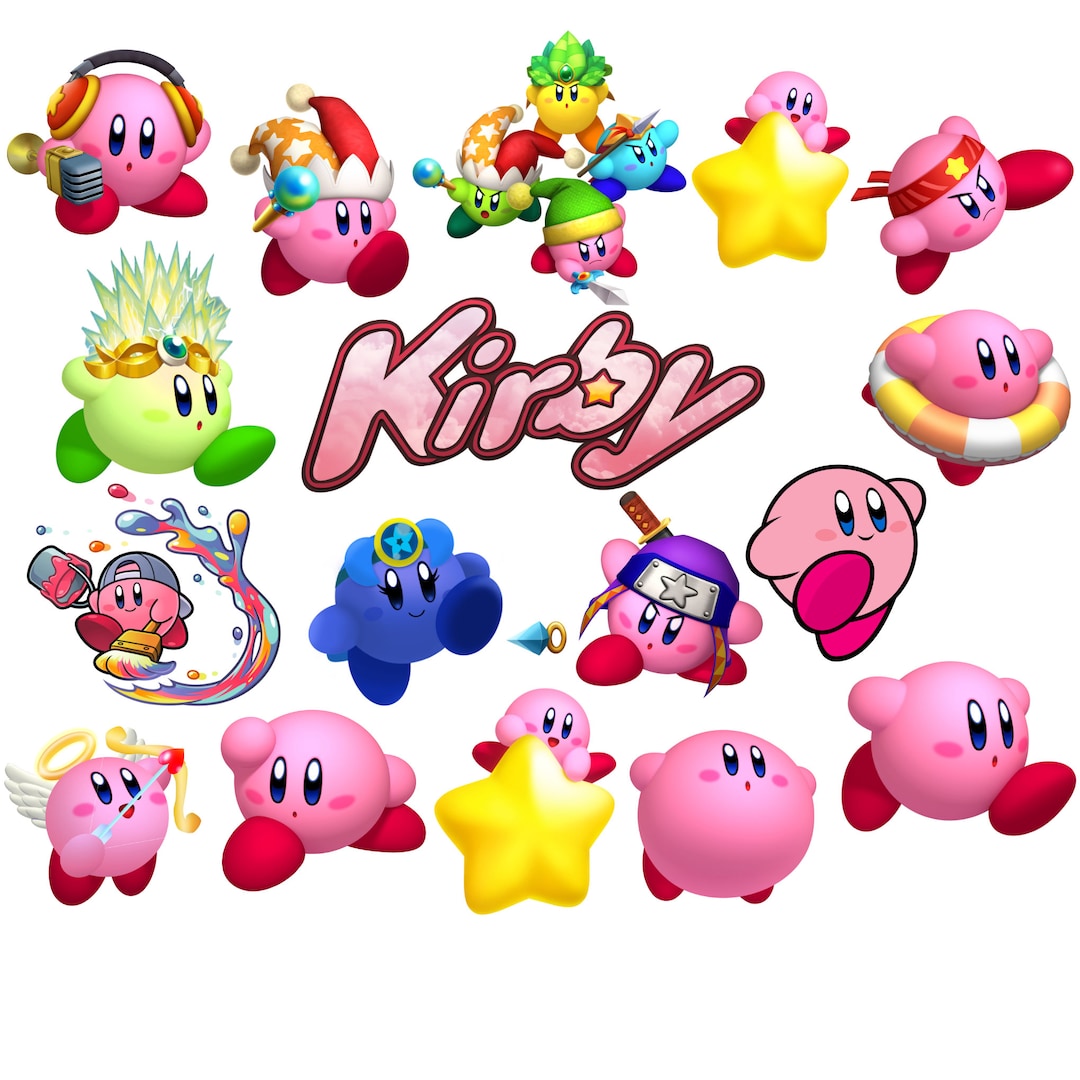 Paquete png de Kirby imágenes prediseñadas de Kirby - Etsy México
