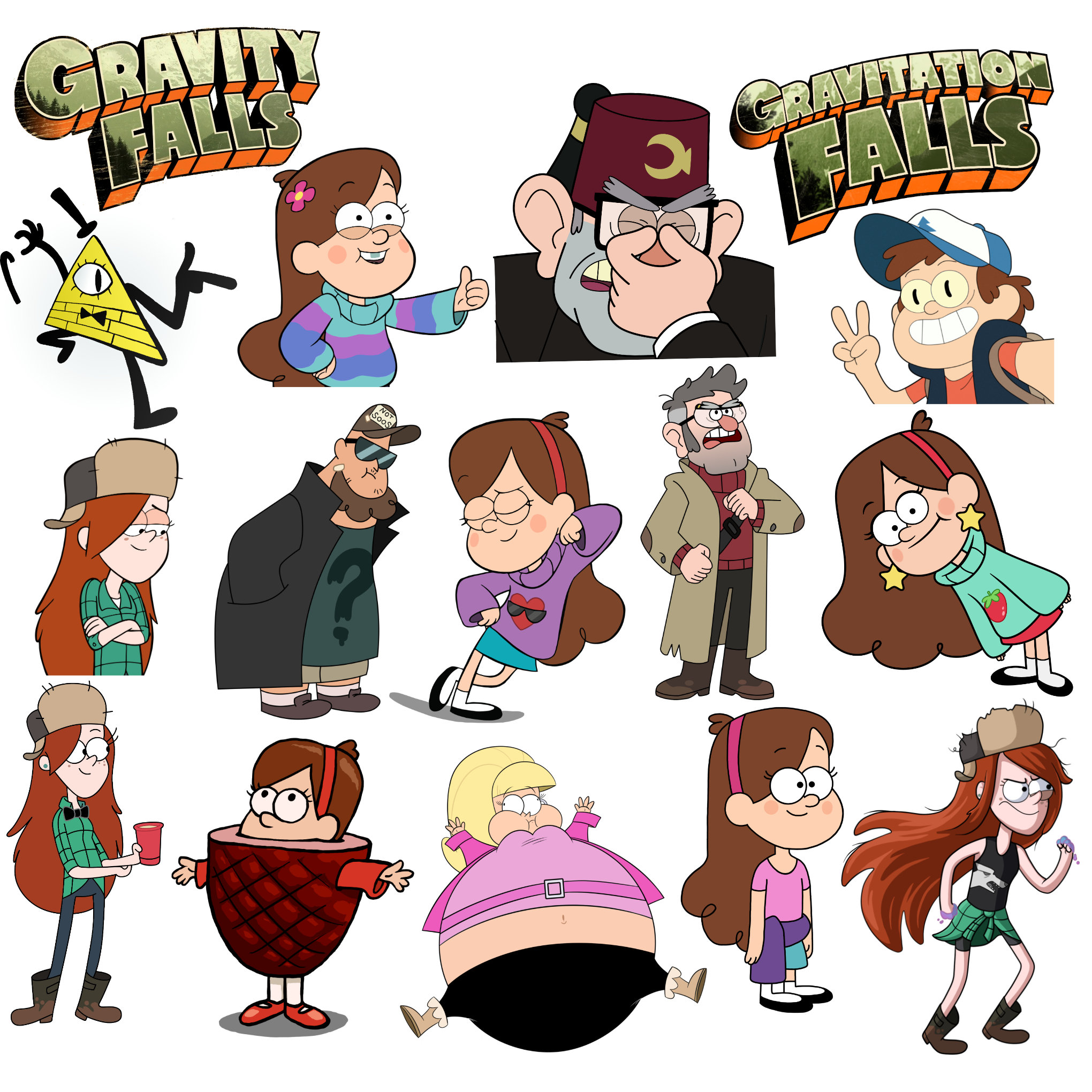 Paquete de png de Gravity Falls imágenes prediseñadas de - Etsy México