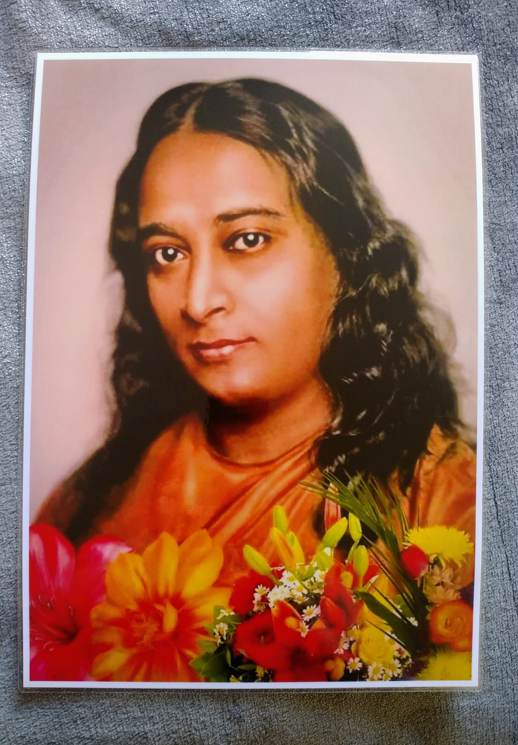 Paramahansa Yogananda Large Laminated Art Picture of the Beloved Guru ...