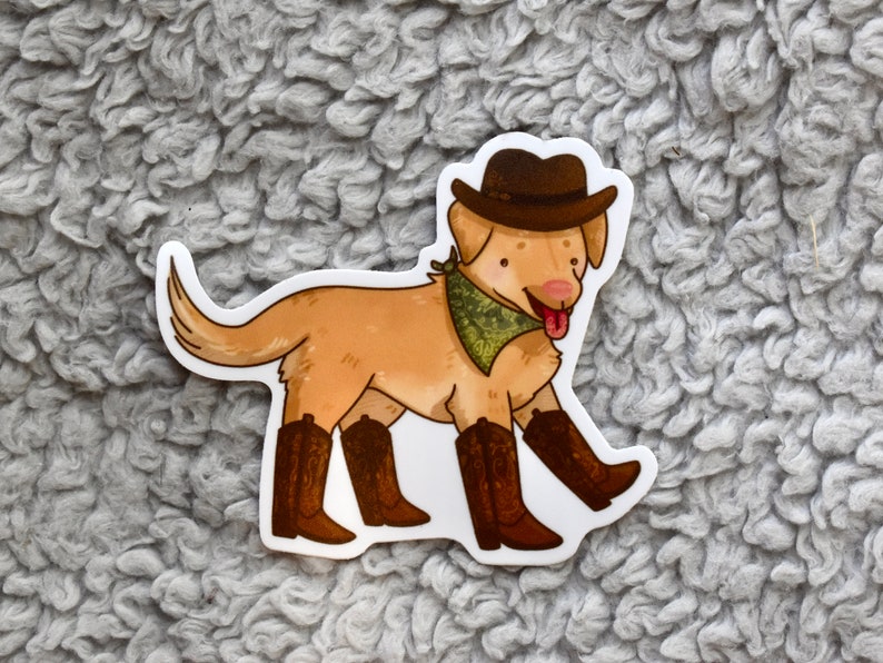 Four Dogs Vinyl Stickers - Textured, Matte, and Waterproof - Available ...