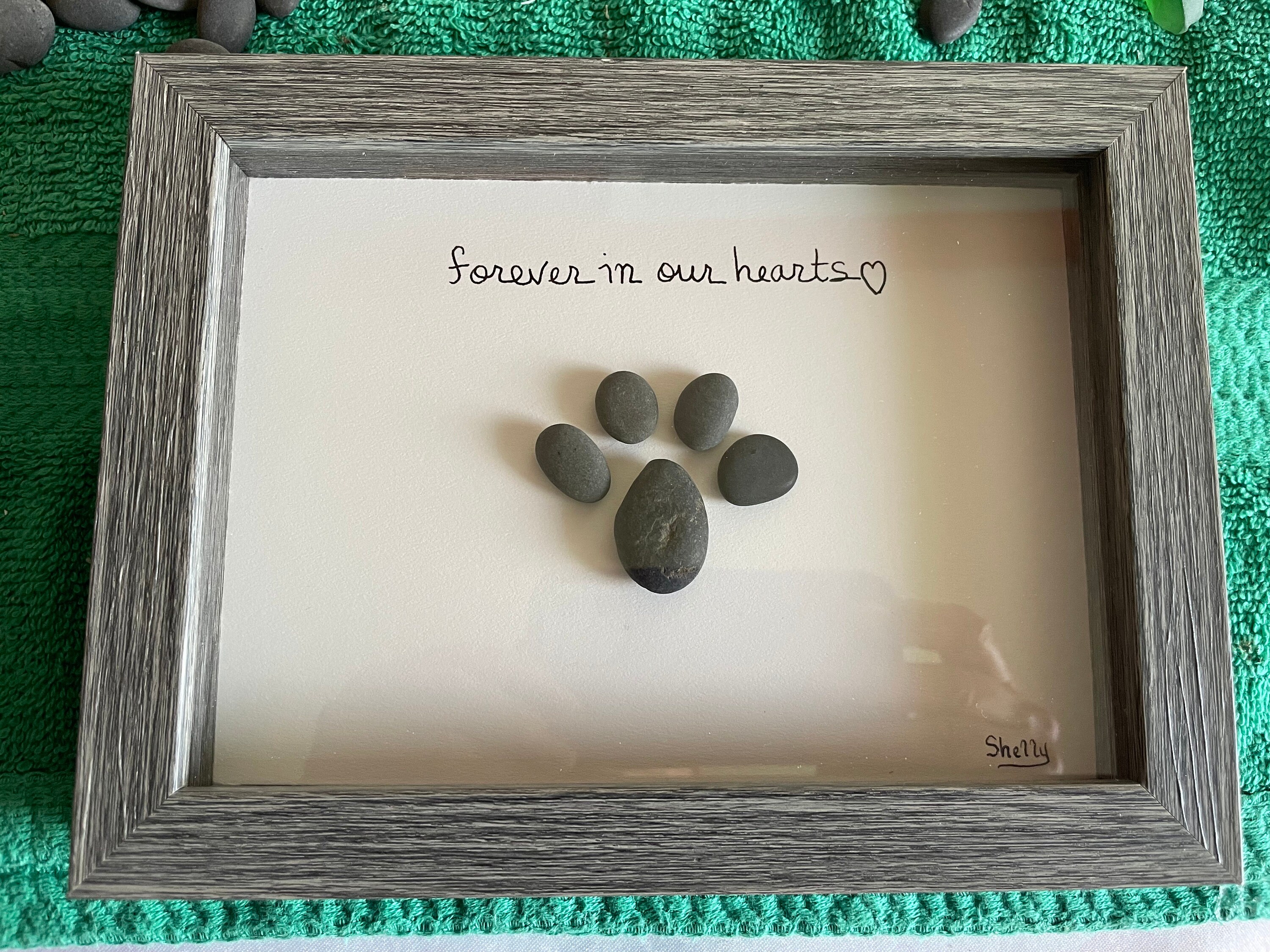 Pet Memorial Gift / Pebble Art / Loss of Pet / Rainbow Bridge / Pet ...