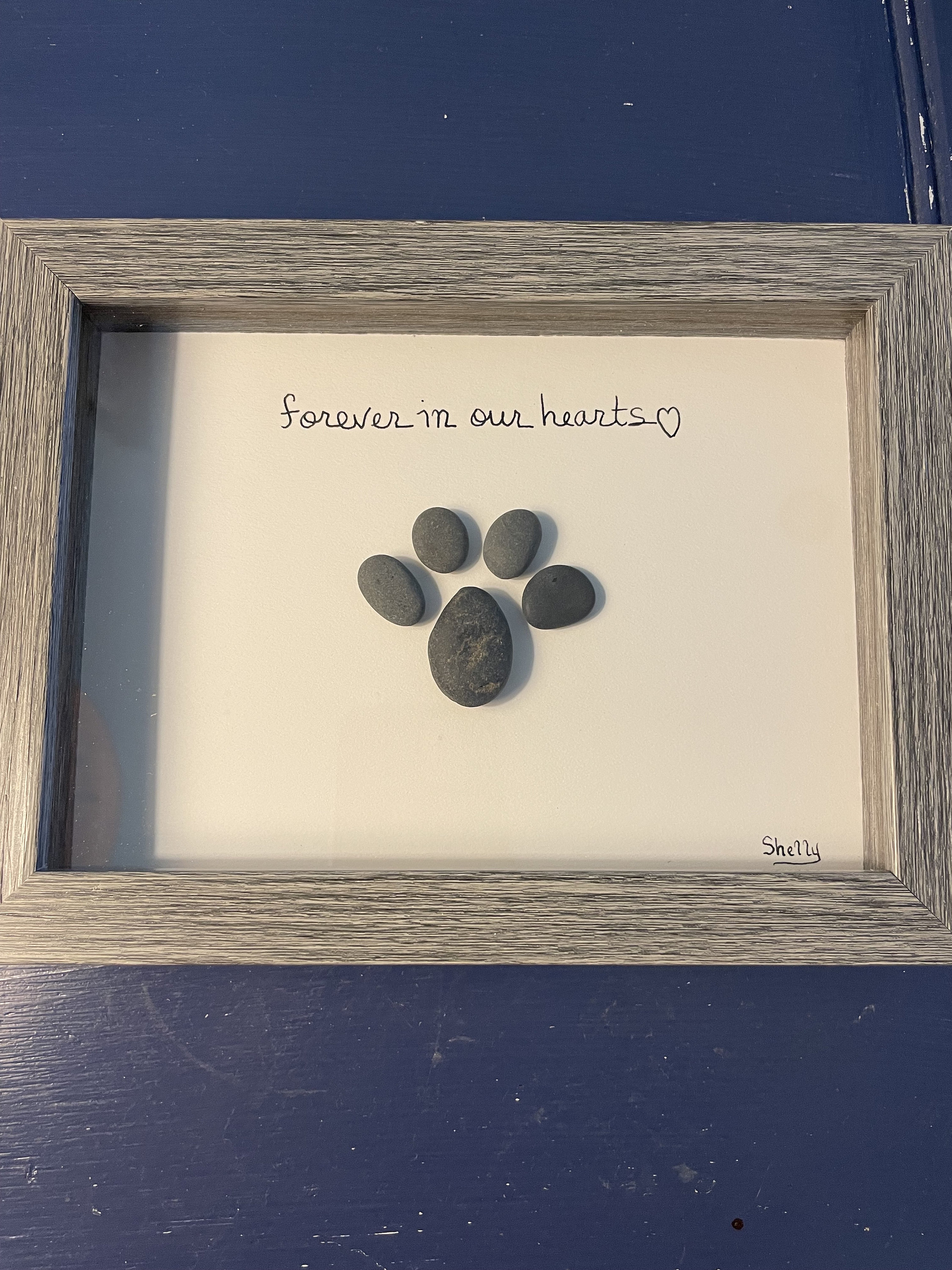 Pet Memorial Gift / Pebble Art / Loss of Pet / Rainbow Bridge / Pet ...