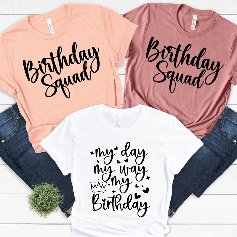 Birthday Squad Shirt - Etsy