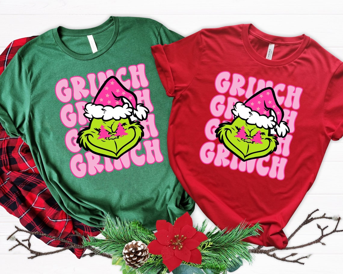 Grinch Face Shirts, Green Goblin Grinch Tshirt, Funny Grinchmas Shirt ...