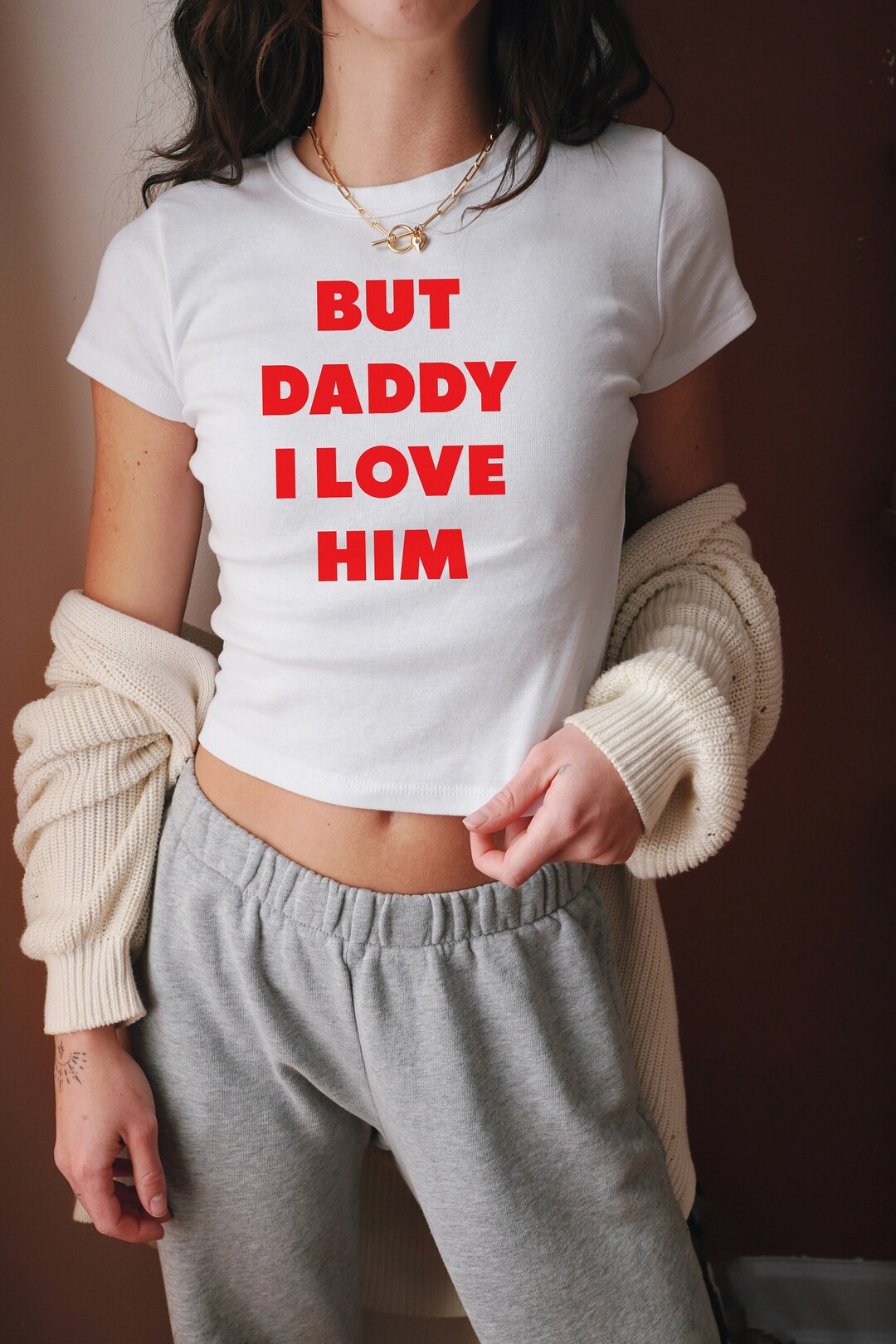 But Daddy I Love Him Crop Top HS Inspired Baby Tee Women Girls Graphic ...
