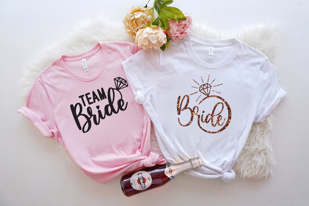 Team Bride Shirts, Bride Shirt, Bride Squad T-shirts, Hen Party T ...