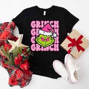 Grinch Face Shirts, Green Goblin Grinch Tshirt, Funny Grinchmas Shirt ...