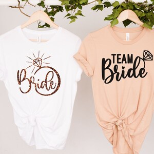 Team Bride Shirts, Bride Shirt, Bride Squad T-shirts, Hen Party T ...