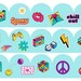Printable Colorful Groovy Vintage Retro Bulletin Board Border,bring ...