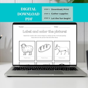 Palm Sunday Flip Book for Kids, Holy Week Printable Church Craft, Palm ...