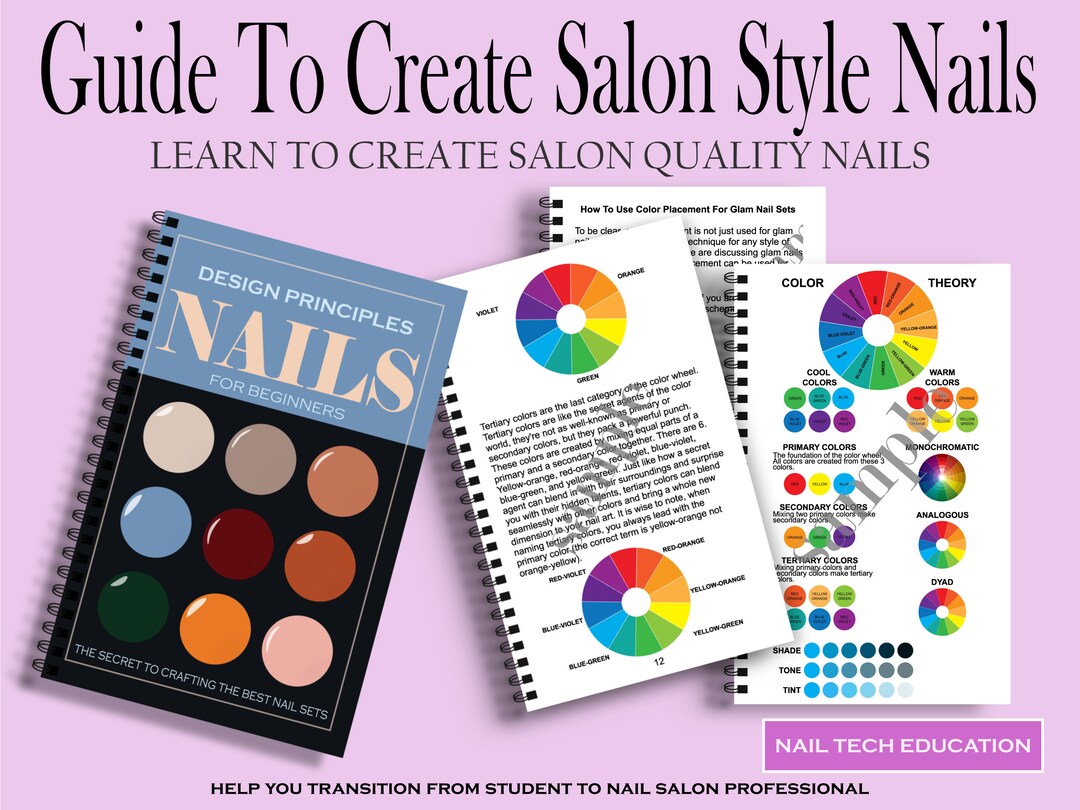 Nail Technology Book Nail Training Nail Art Designs Nail Art Planner ...