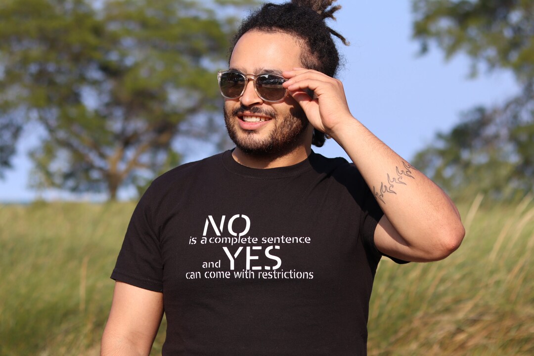 Yes/no Shirt, Consent Shirt, Boundaries Shirt, - Etsy