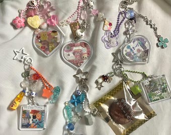 Japanese Flan Dessert Trinket Beaded Keychains, Gashapon, Accessories ...