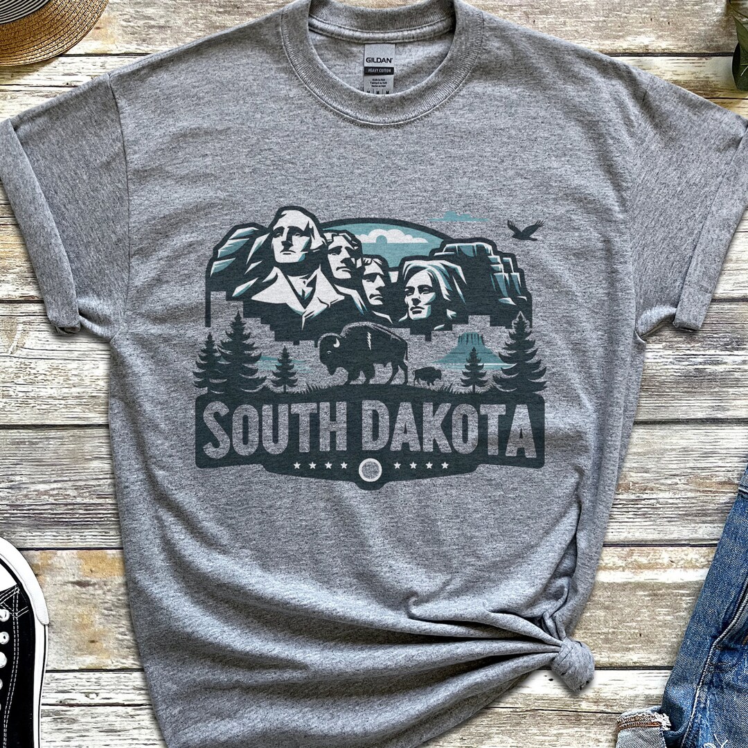 South Dakota Tshirt Mount Rushmore Gift South Dakota Shirt South Dakota ...