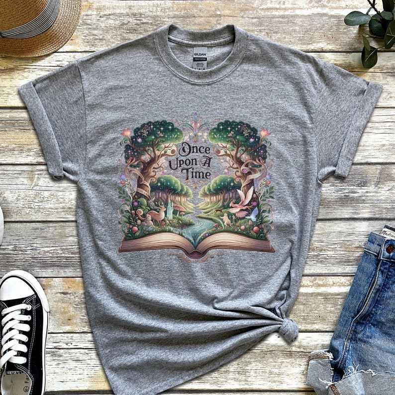 Once Upon a Time Tshirt Storytelling Shirt Literary Gift Enchanted ...