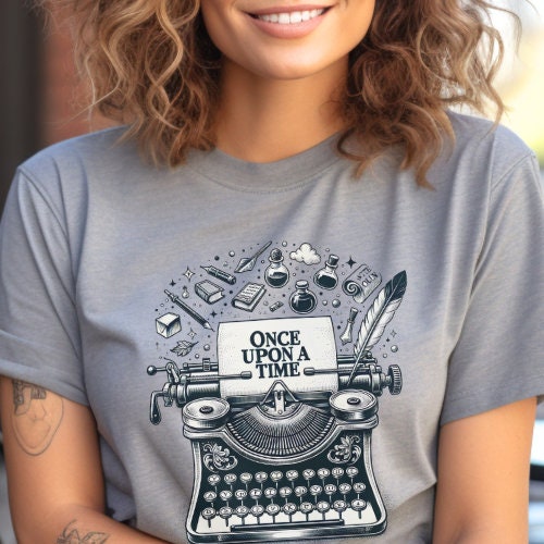 Once Upon a Time Typewriter Tshirt Vintage-inspired - Etsy
