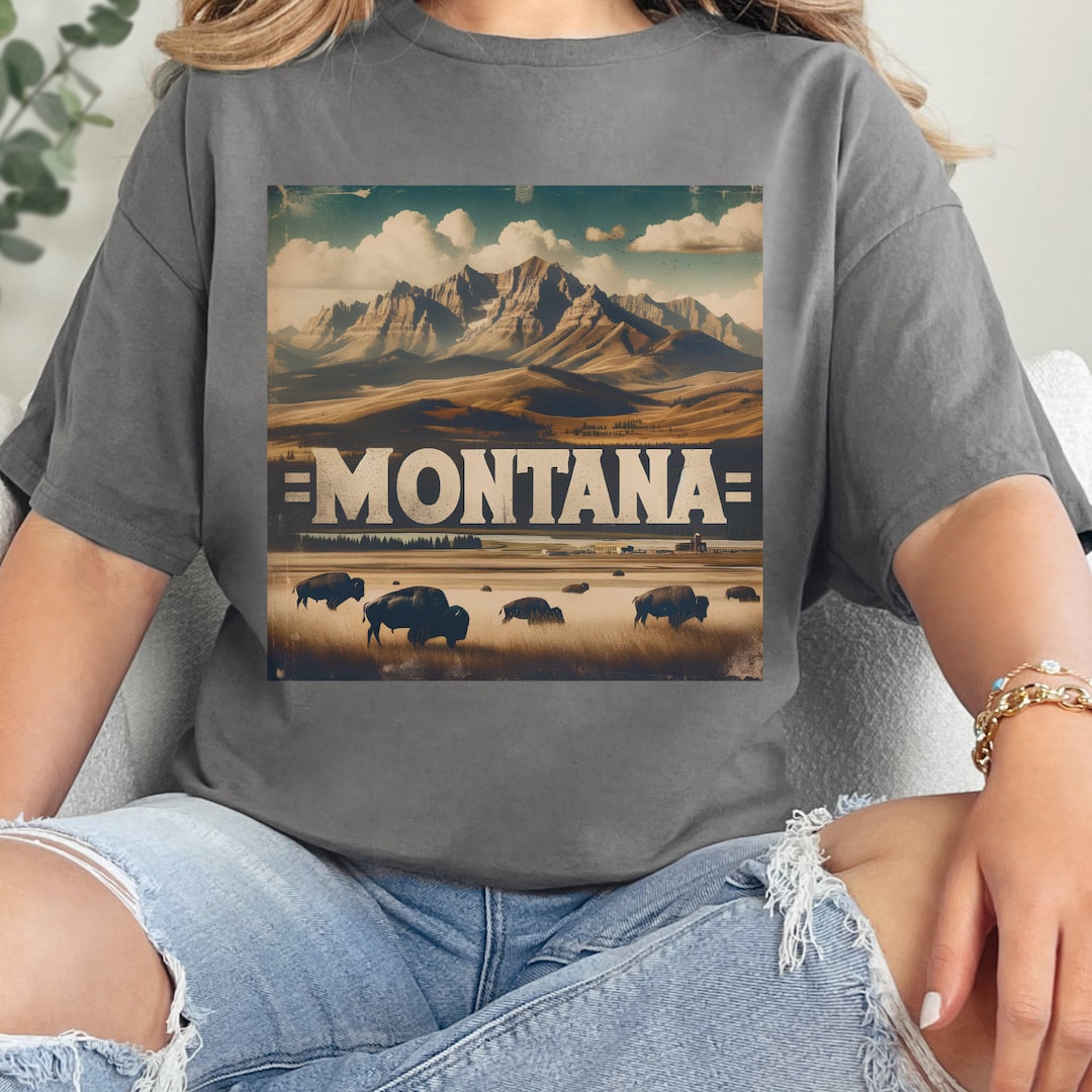 Montana Shirt Montana Gift Montana State Tshirt Montana Souvenir ...