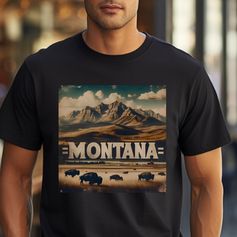 Montana Shirt Montana Gift Montana State Tshirt Montana Souvenir ...