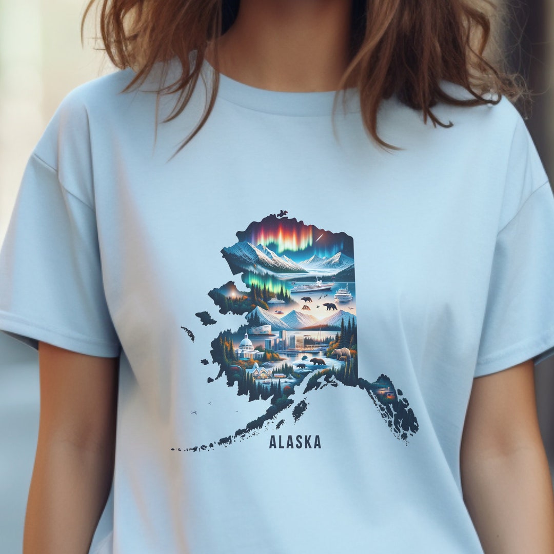 Alaska Tee Alaskan Shirt Alaska Vacation Tshirt Alaska Hunting Fishing ...