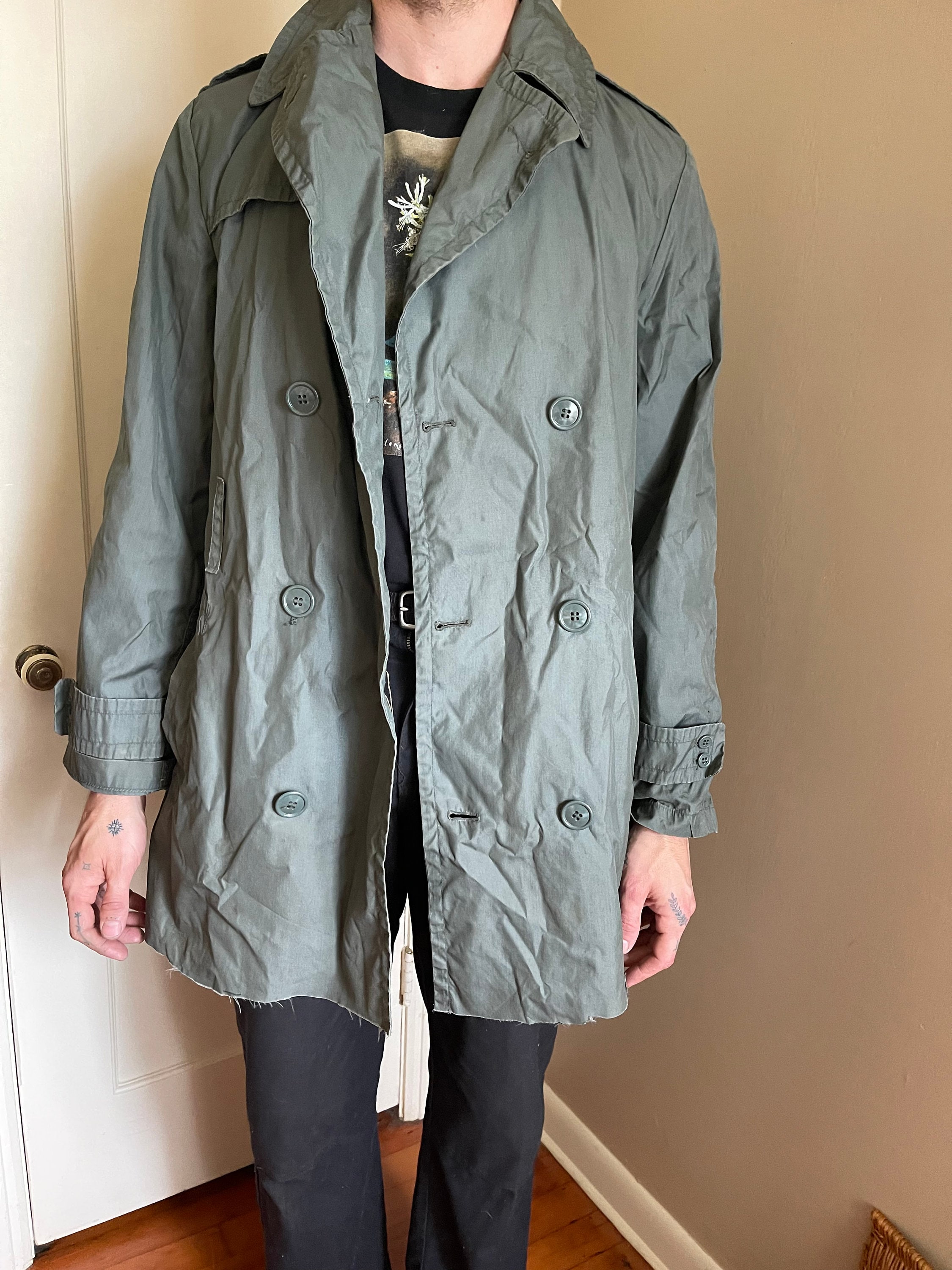 Vintage Army Rain Coat - Etsy