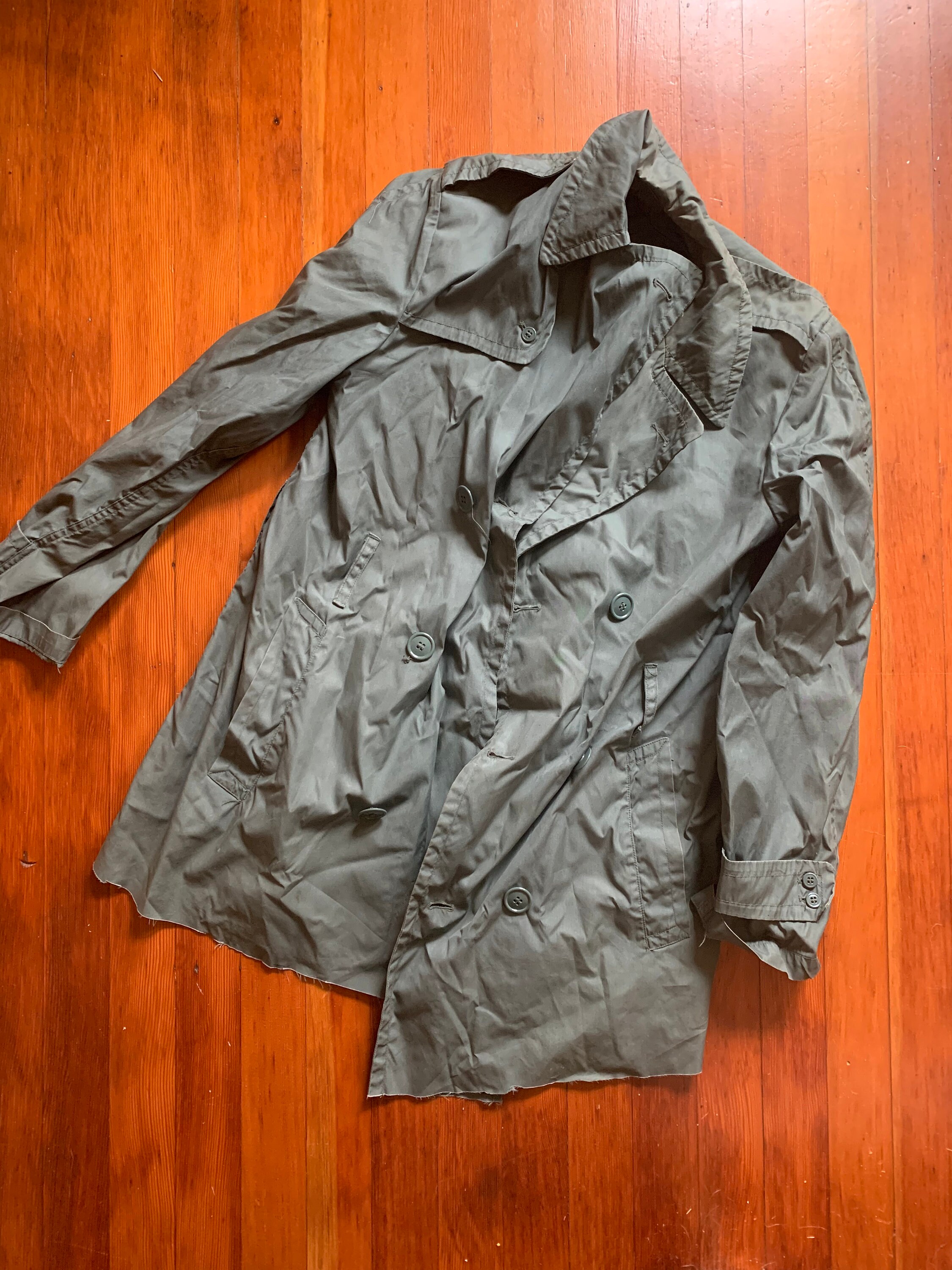 Vintage Army Rain Coat - Etsy