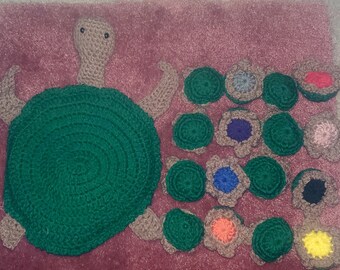 CROCHETED MATCHING & LEARNING Teaching Children's Turtle Memory Game ...