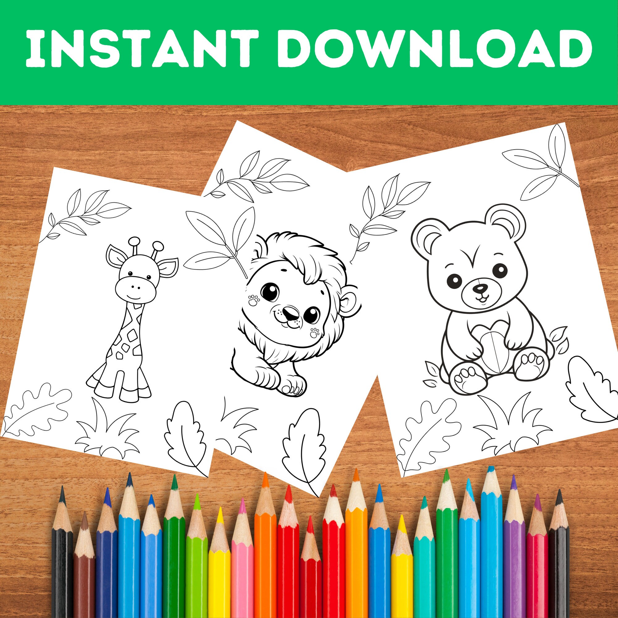 Safari Animals Coloring Pages, 10 Safari Animals Coloring Pages for ...