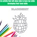 25 Fruits Coloring Pages Activity for Kids, Coloring Pages for Kids ...