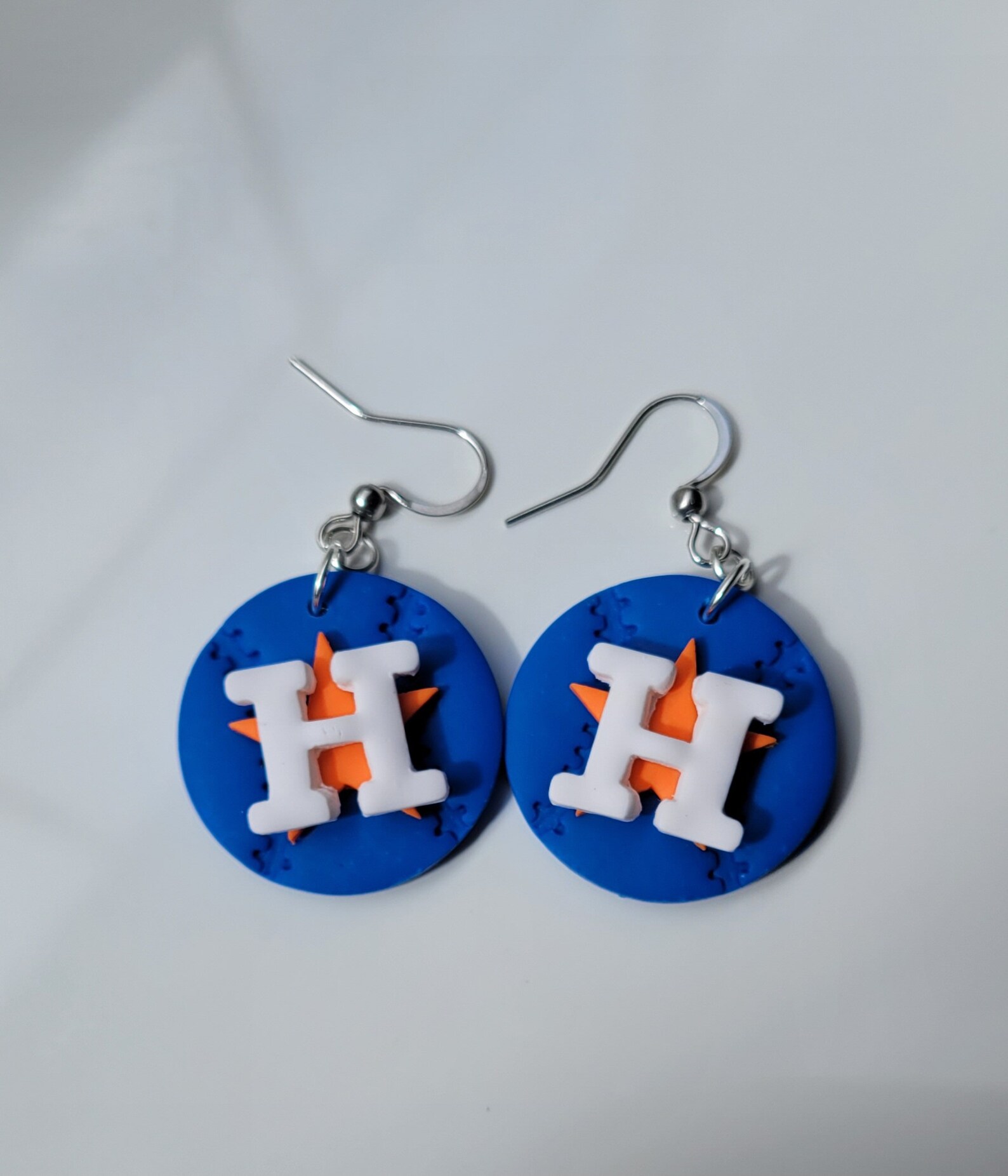 Houston Astros Earrings, World Series Baseball Earrings - Etsy