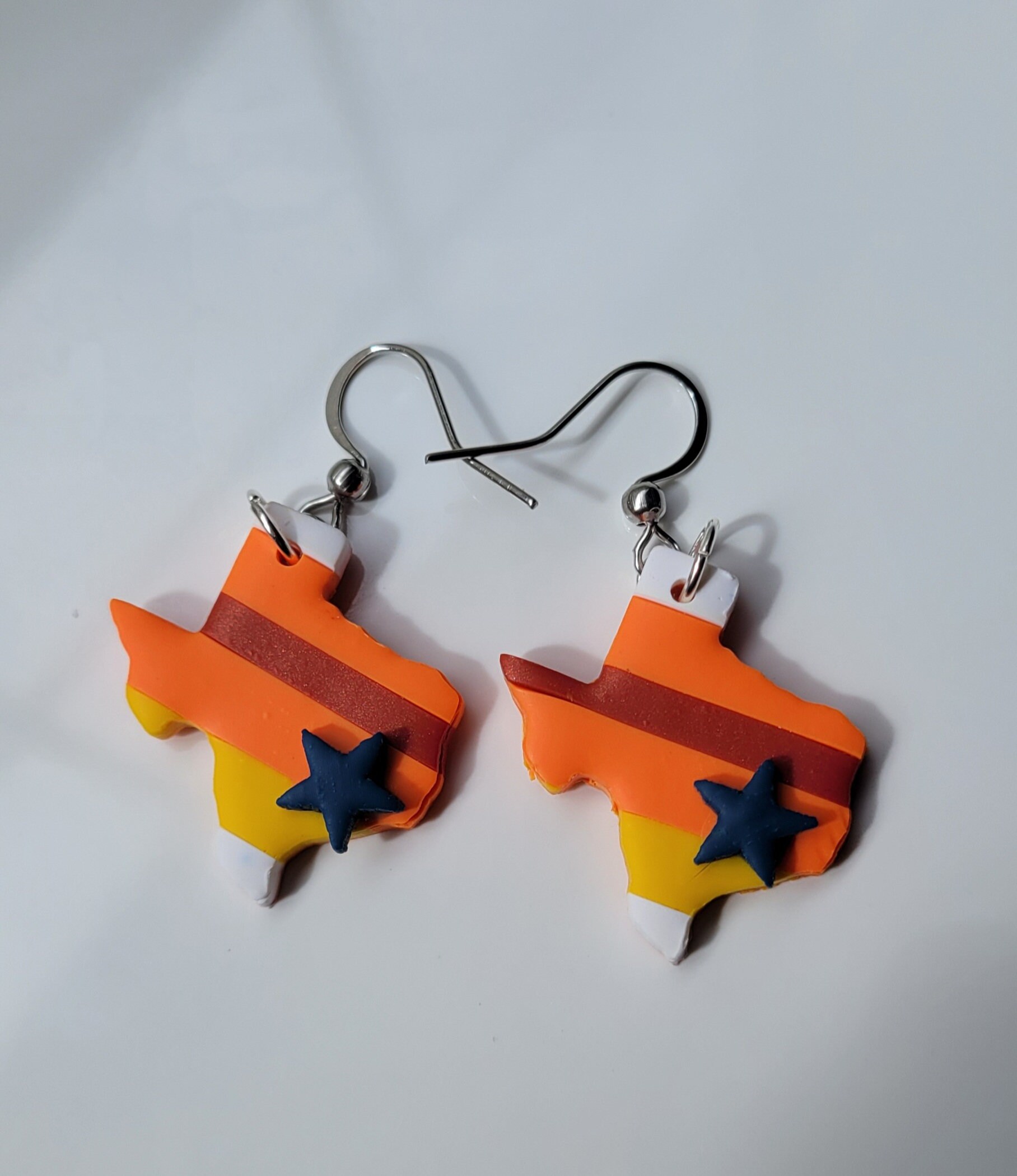 Houston Astros Earrings, World Series Baseball Earrings - Etsy