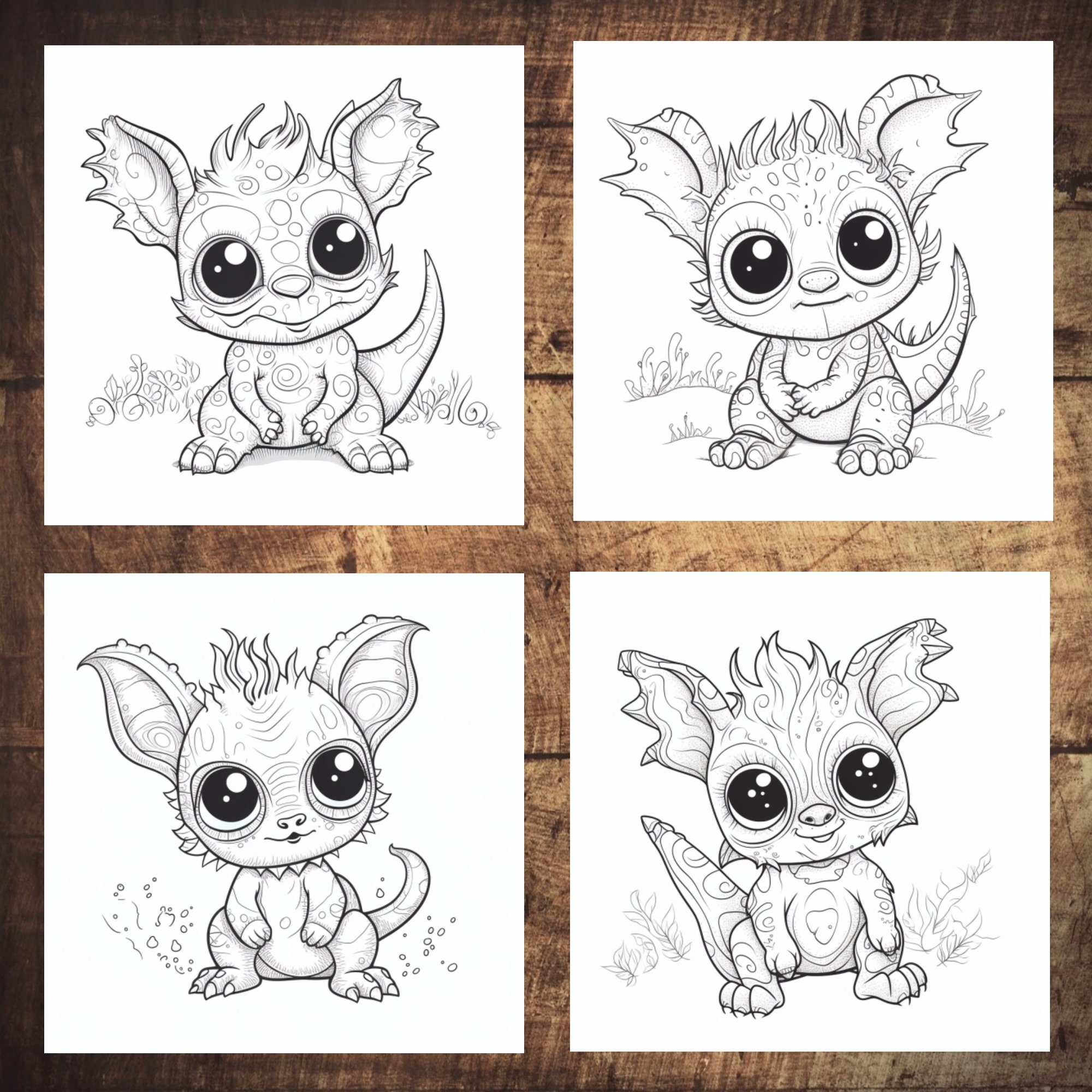 Baby Creature Coloring Pages, Fantasy Coloring Pages, Adult Coloring ...