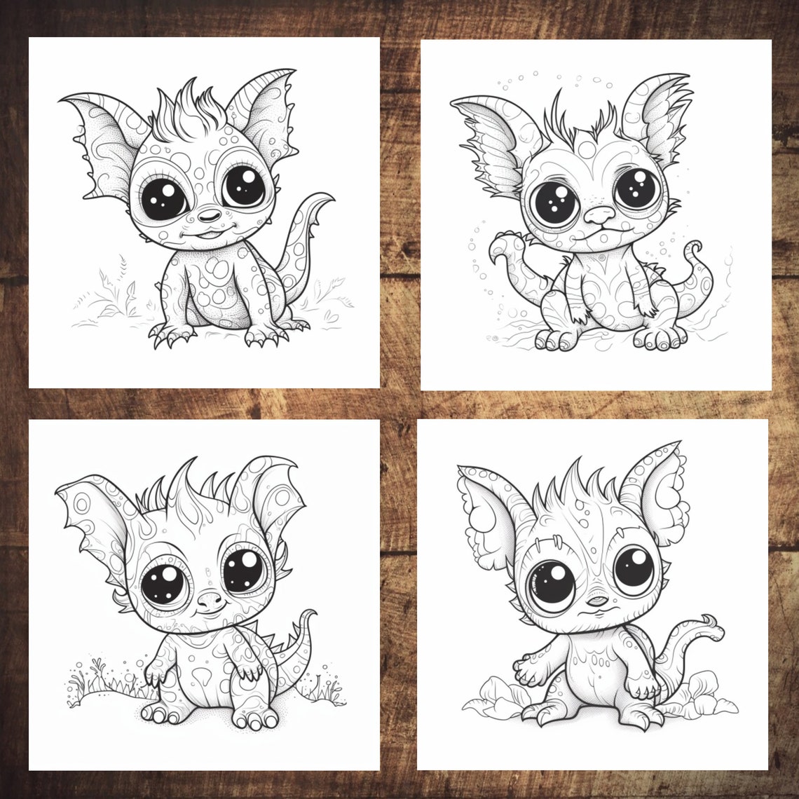 Baby Creature Coloring Pages, Fantasy Coloring Pages, Adult Coloring ...