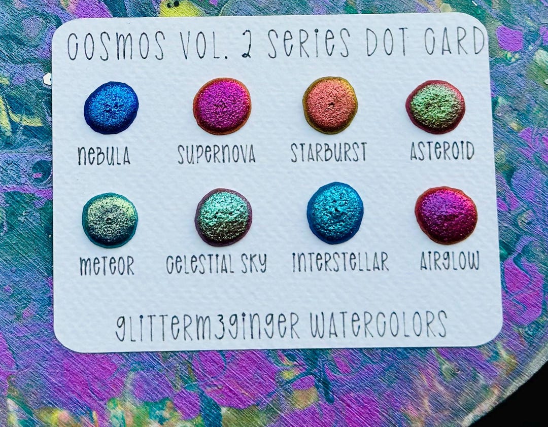 Cosmos Vol. 2 Series Watercolor Dot Card - Etsy