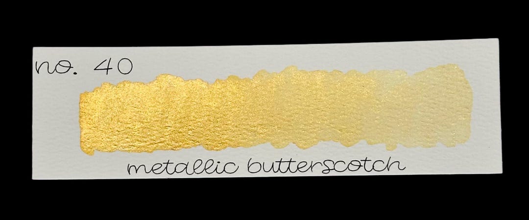 Metallic Shimmering Watercolor Paint | Butterscotch (no. 40) | Handmade ...