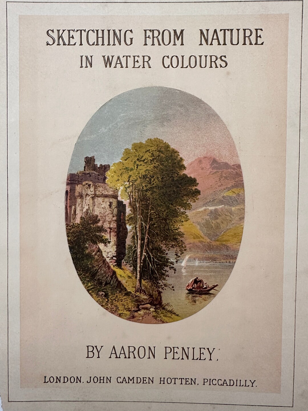 Antique Lithograph, "sketching From Nature in Water Colours" From ...