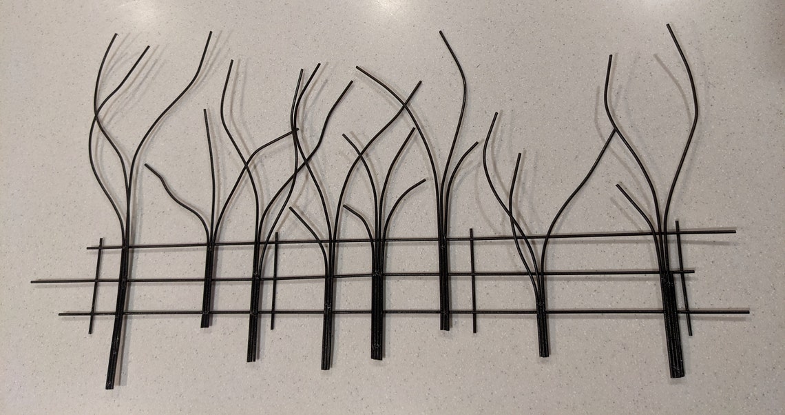Metal Art Wire Tree Landscape Wall Hanging - Etsy