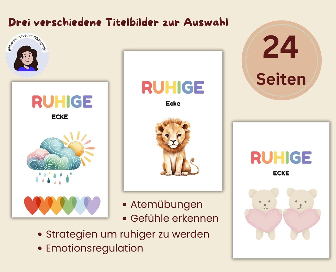 Calm Corner Poster Set for Children | Calming Techniques, Breathing ...