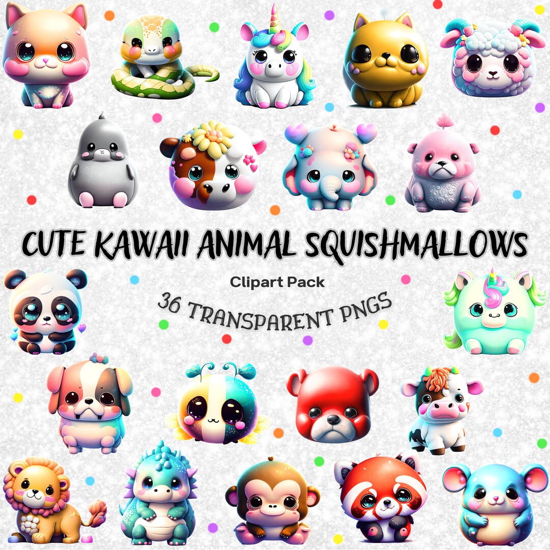 Cute Kawaii Squishmallows Girl Transparent Sublimation Clipart PNG ...