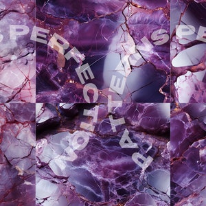Purple Marble Digital Paper - SEAMLESS - Granite/marble Textures - 12 ...