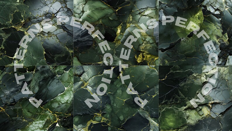 Green Marble Digital Paper - SEAMLESS - Granite/marble Textures - 12 ...