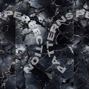 Black Marble Digital Paper - SEAMLESS - Granite/marble Textures - 12 ...