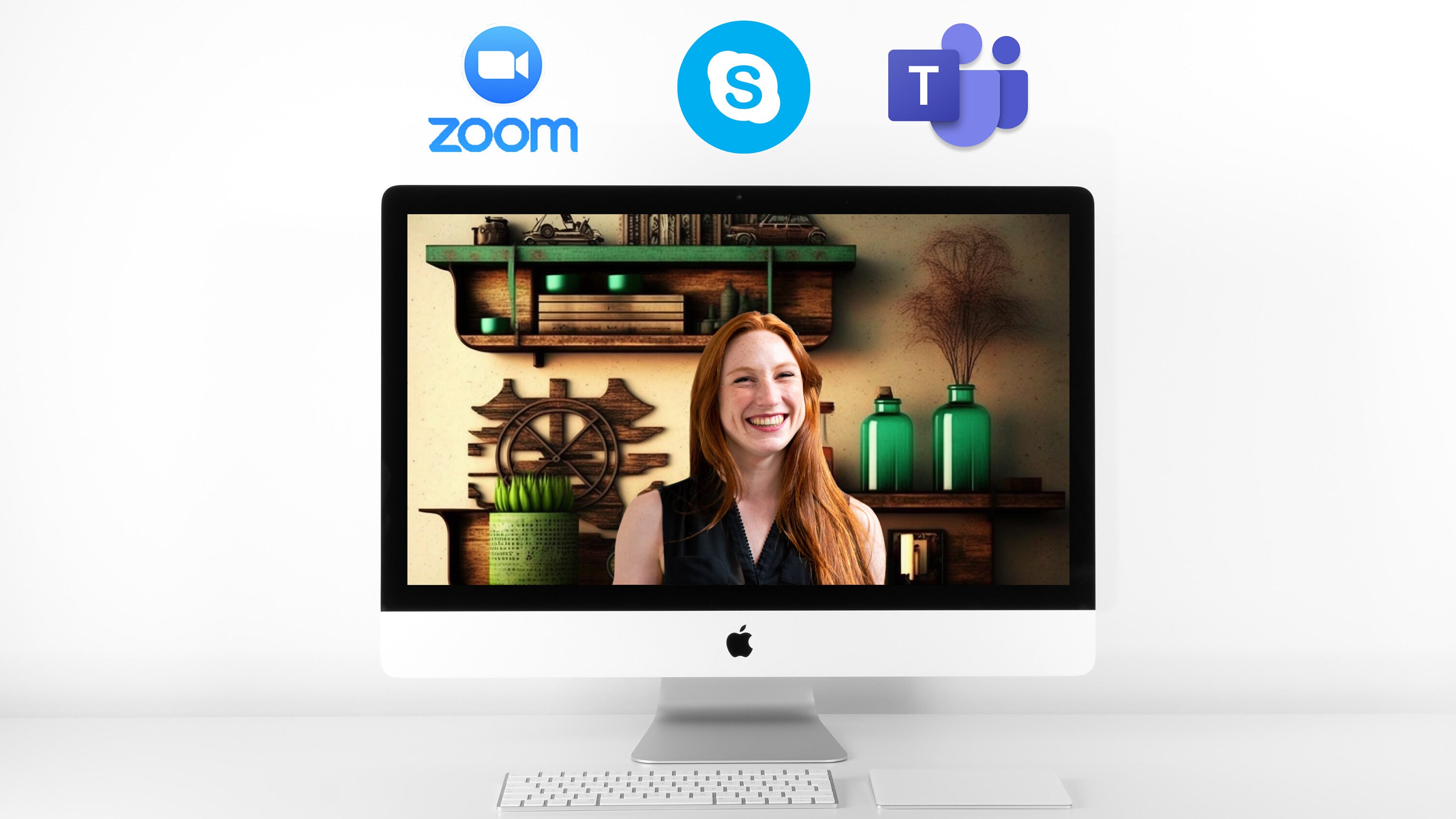 Vintage Zoom Background, Virtual Background, Zoom Meeting Background - Etsy