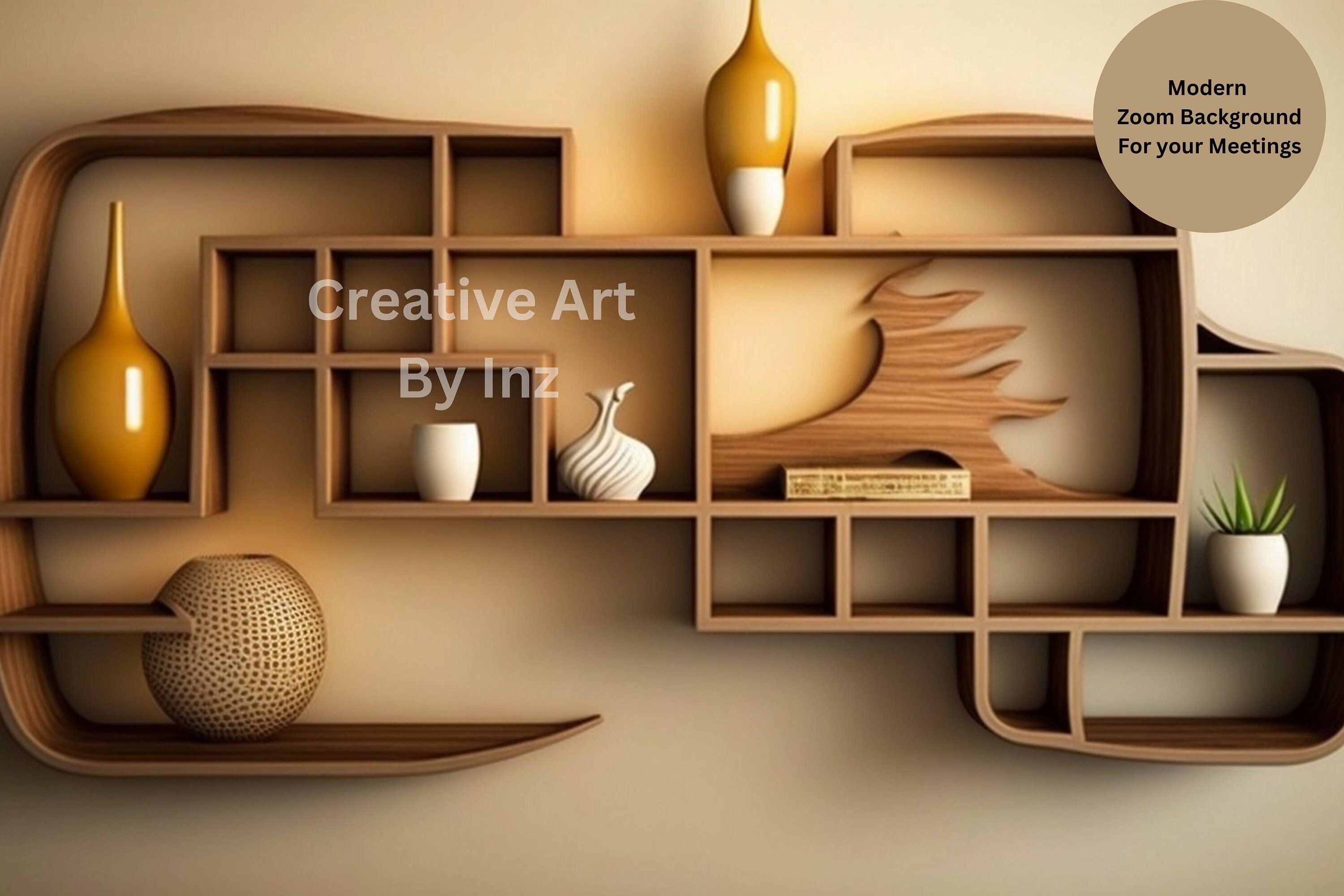 Modern Virtual Background, Zoom Virtual Background, Home and Office ...