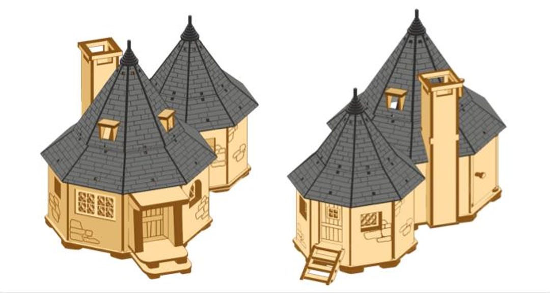 Hagrid Hut, Laser Fil Download Svg Dxf - Etsy