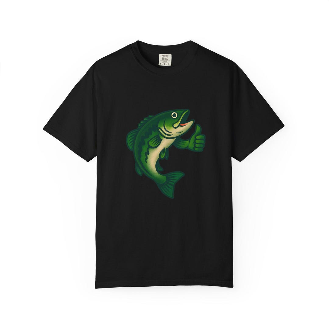 Thumbs up Bass Fish T-shirt: Fun Angler Gift - Etsy