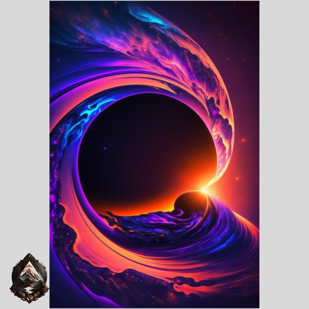 Gravitational Singularity: Fantasy Art, Sci-fi Masterpiece, Neon ...