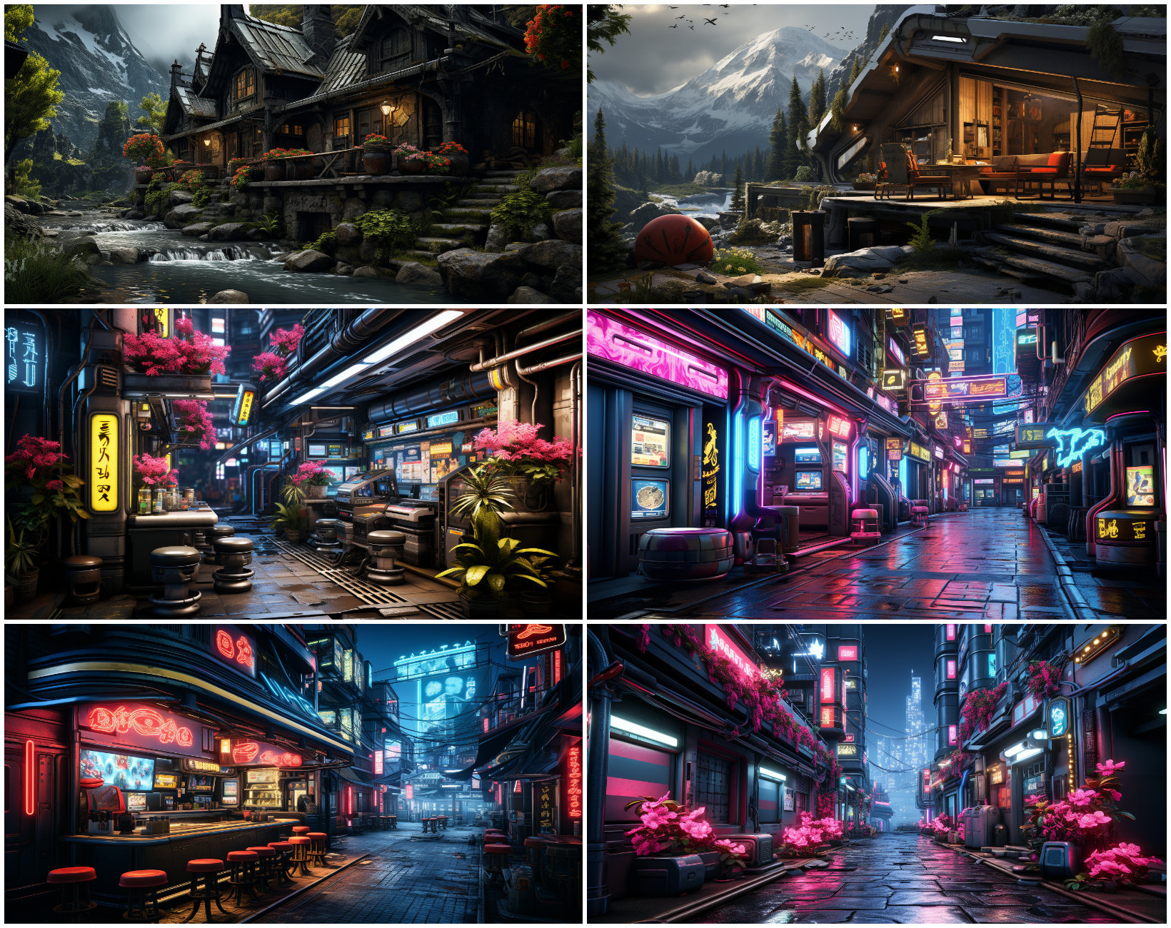 30 Cyberpunk Themed 'cozy Relaxing' Desktop Wallpaper FULL HD 1920 X ...