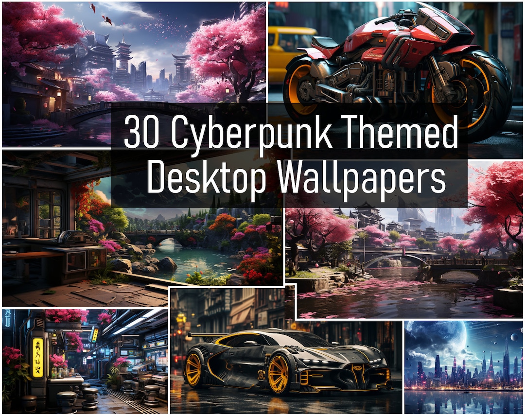 30 Cyberpunk Themed 'cozy Relaxing' Desktop Wallpaper FULL HD 1920 X ...