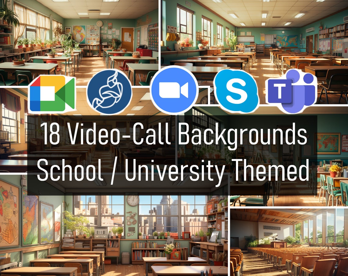 18 Videocall Background - Meeting Wallpaper - School / University ...
