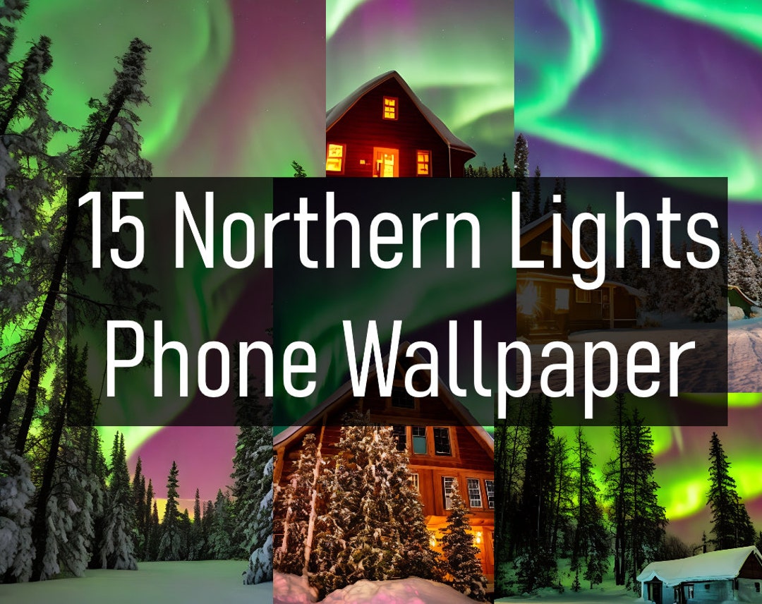 Northern Lights | Polar Lights Themed Phone Wallpaper Bundle of 15 + 4 ...